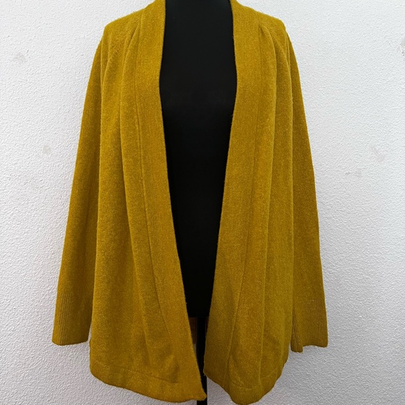 LOFT | Sweaters | Loft Butter Yellow Openfront Cozy Cardigan Size M ...